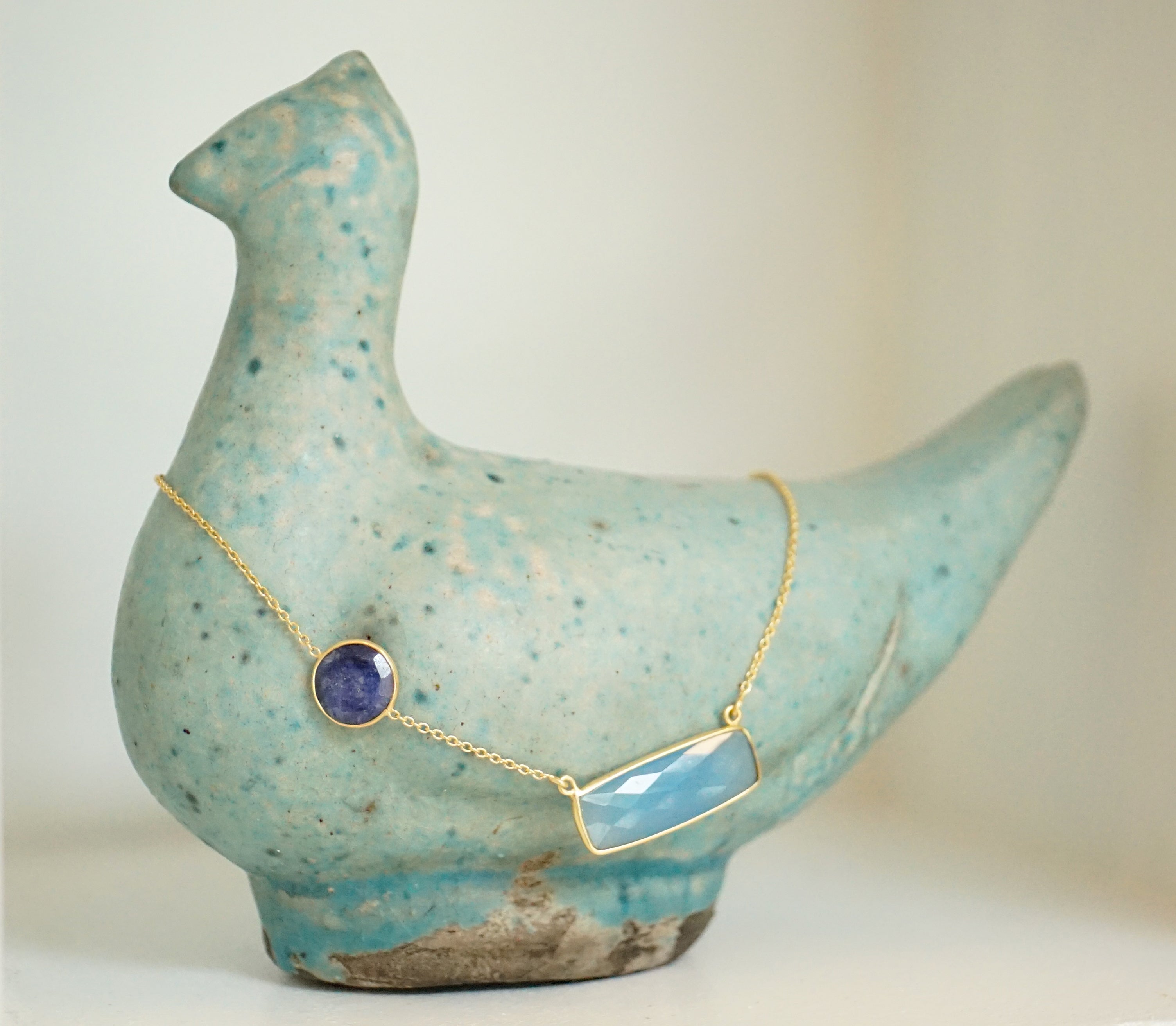 Iranian handmade ceramic turquoise bird – Maral Kunst