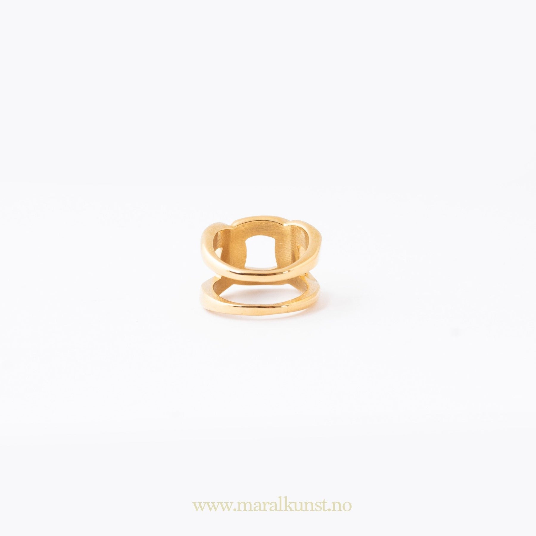 knot pvd statement 18k gold filled stainlessteel Ring – Maral Kunst